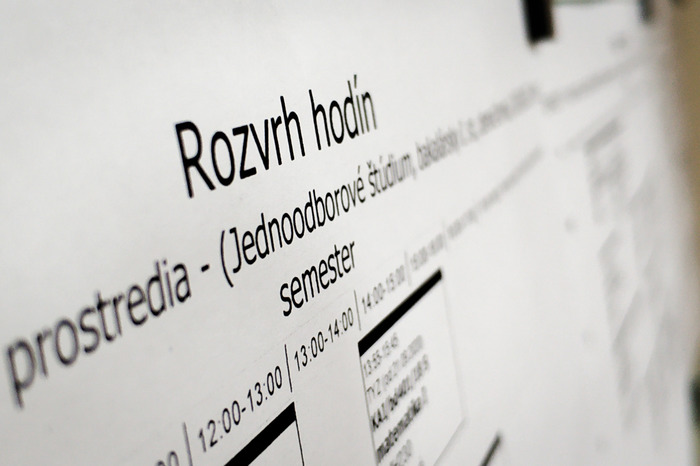 Rozvrh hodín pre zimný semester 2023/24 :: Ekokatedra